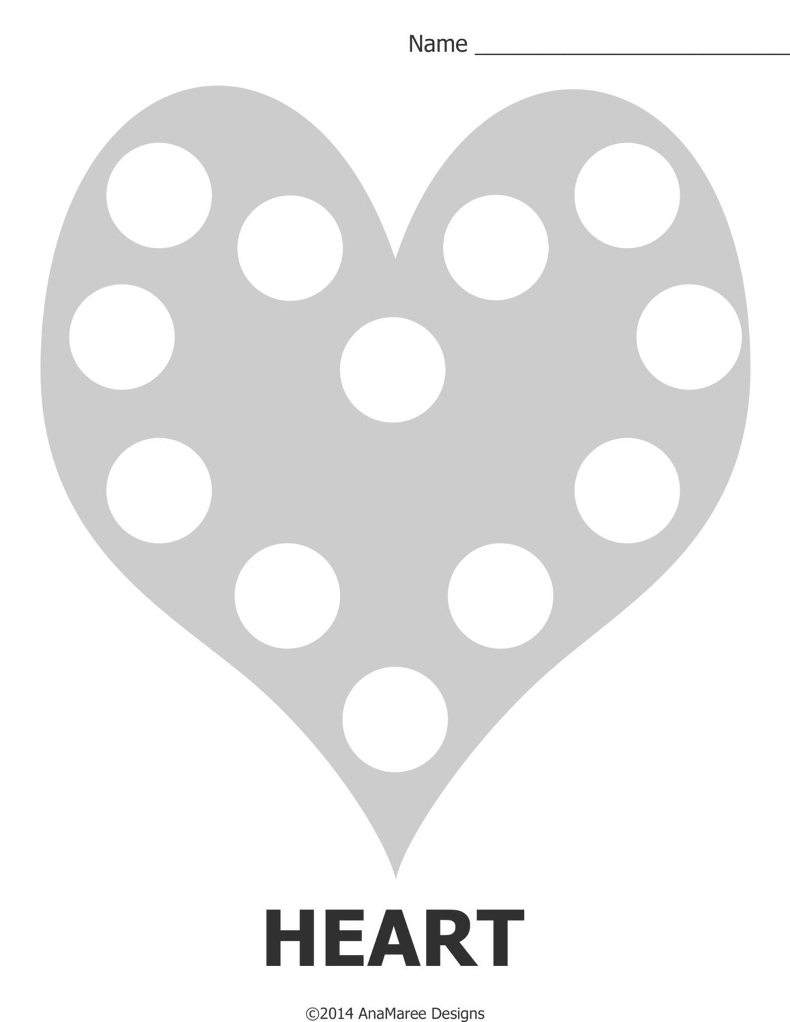 Homeschool Printable: Do-a-dot Shapes, Set of 9 - Etsy