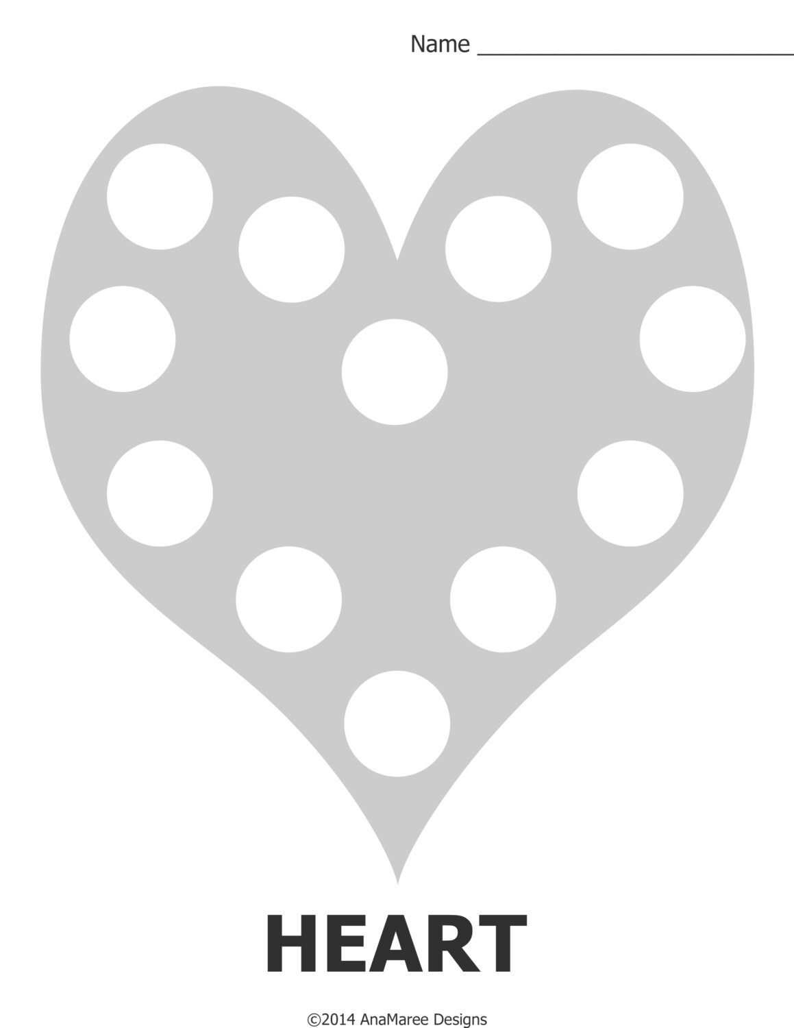 Homeschool Printable: Do-a-dot Shapes, Set of 9 - Etsy