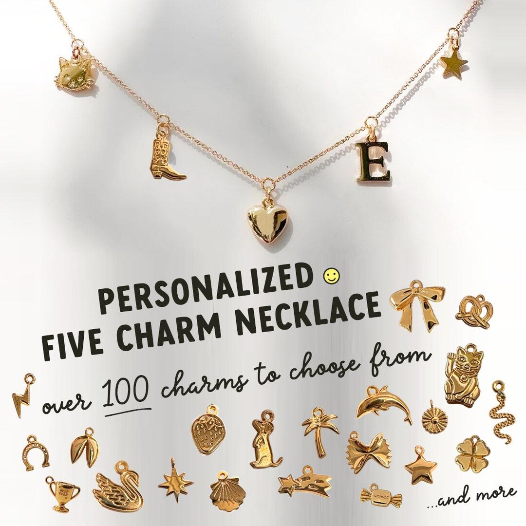 Build Your Own Custom Charm Necklace | 5 Charm | Over 100 Original ...