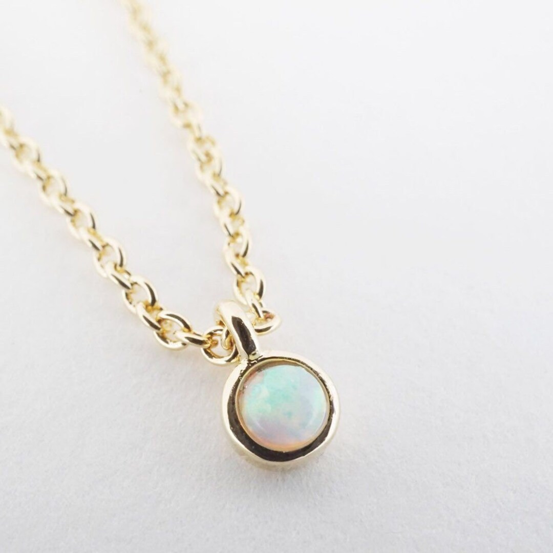 Opal Tiny Small Bezel Set Bracelet Minimalist Delicate - Etsy UK