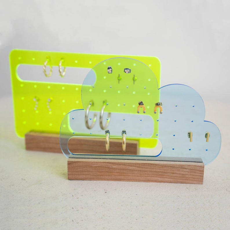 Mini Acrylic Jewelry Stand in Gold, Silver, Rose Gold | Dainty ...