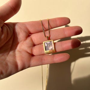 Polaroid Photo Charm in Gold, Silver, Rose Gold | Dainty Minimalist ...