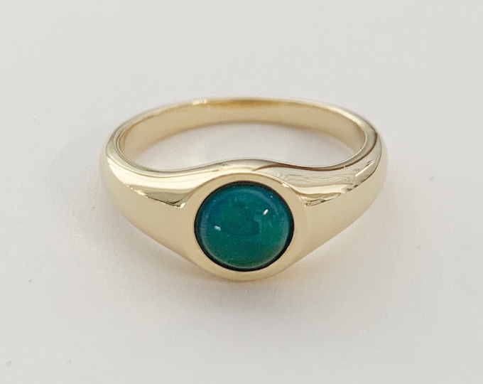 Mood Ring Gold Mood Ring Gold Filled Mood Ring Handmade - Etsy