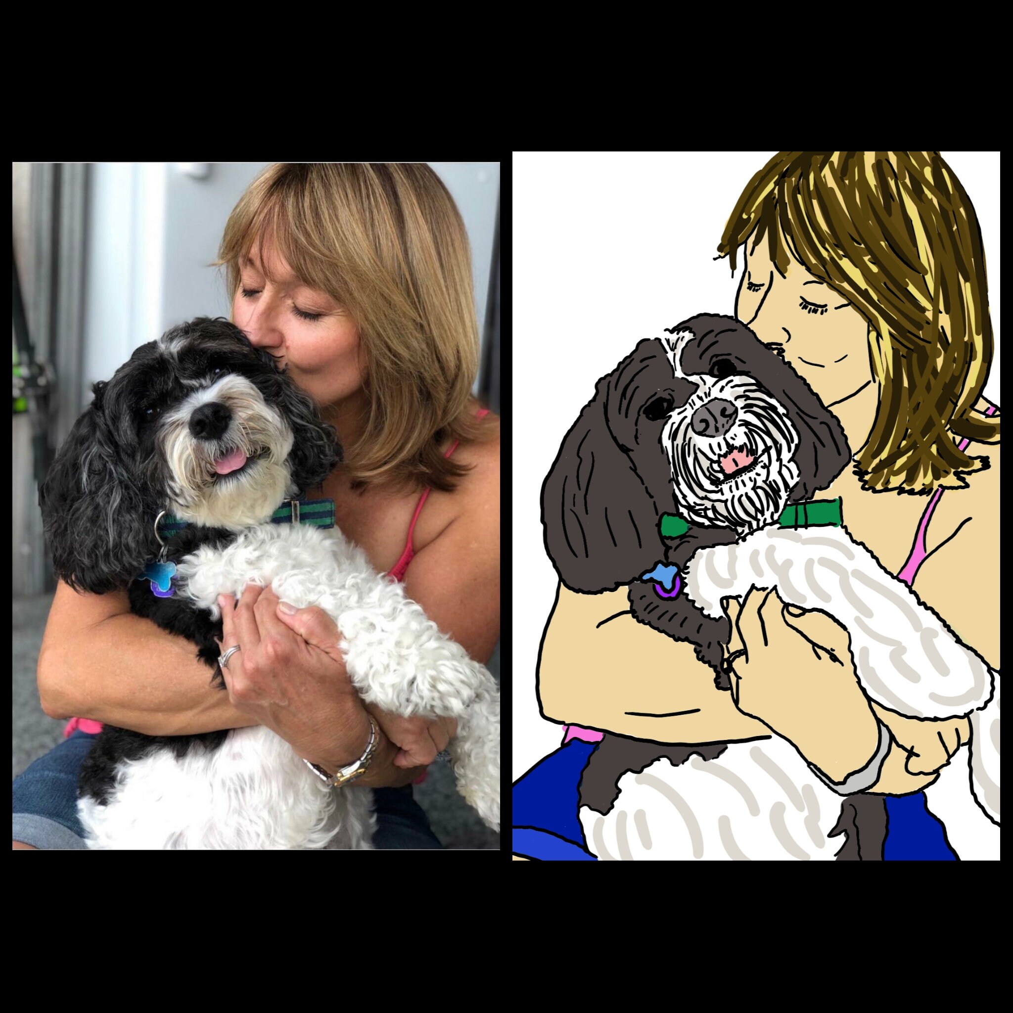 Custom K9 Handler Logo, Dog Handler Portrait, Faceless Portrait, Custom ...