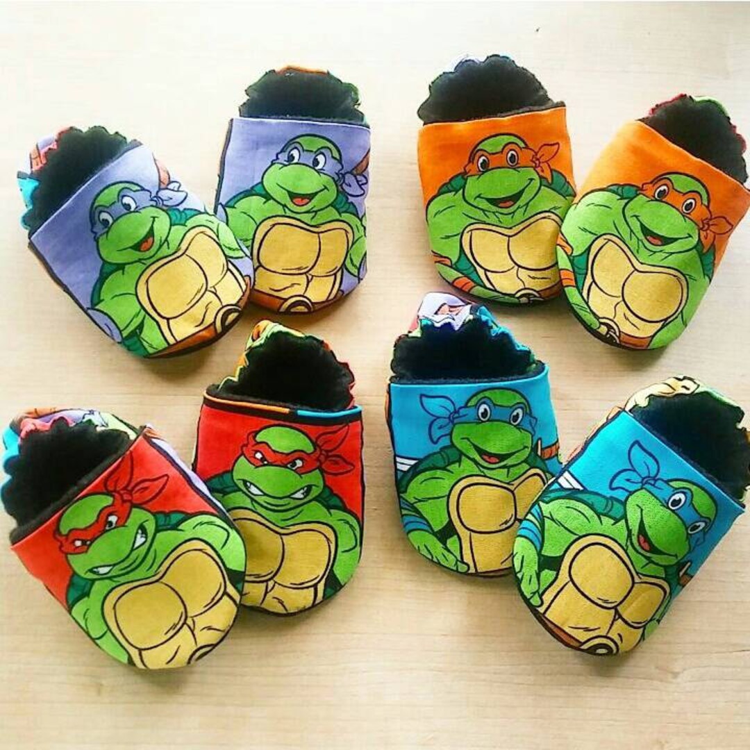 Turtles Inspired Baby/kid Booties - Etsy