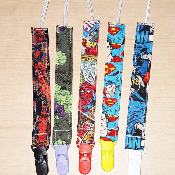 Superhero Pacifiers - Etsy