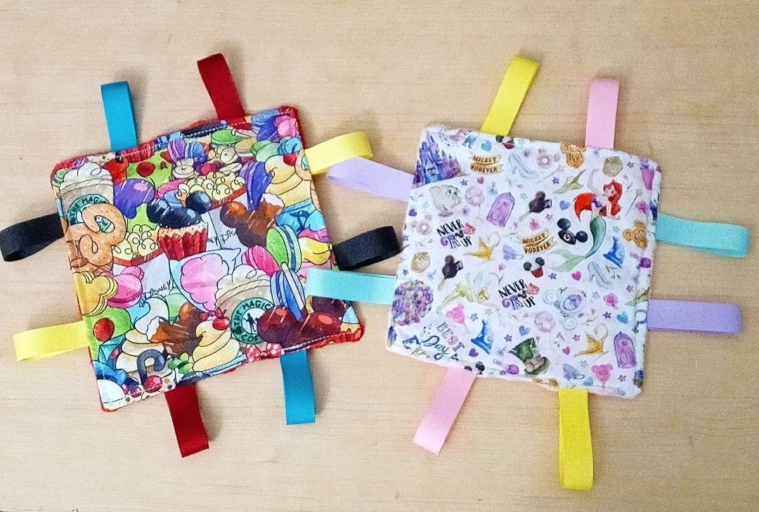Theme Parks Inspired Baby Crinkle Toys. Size 6x6. Handmade. Sold ...