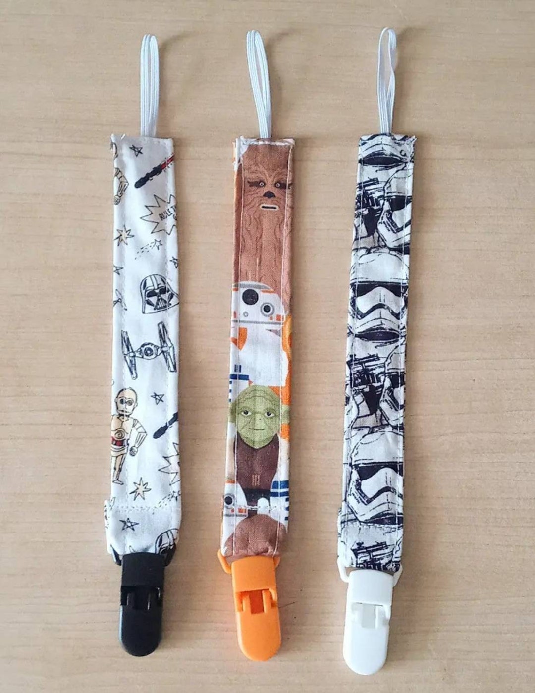 Star Wars Inspired Baby Pacifier Clips. Sold Separately or as a Set. - Etsy