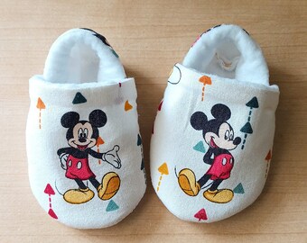 Mickey Mouse Inspired Baby/ Kid Booties - Etsy