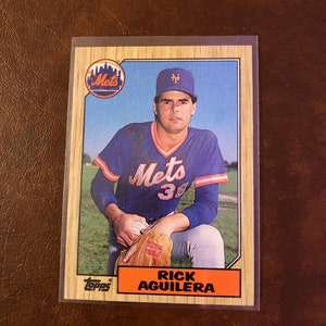 Rick Aguilera, 1987 New York Mets Pitcher Topps 103 Baseball Card - Etsy