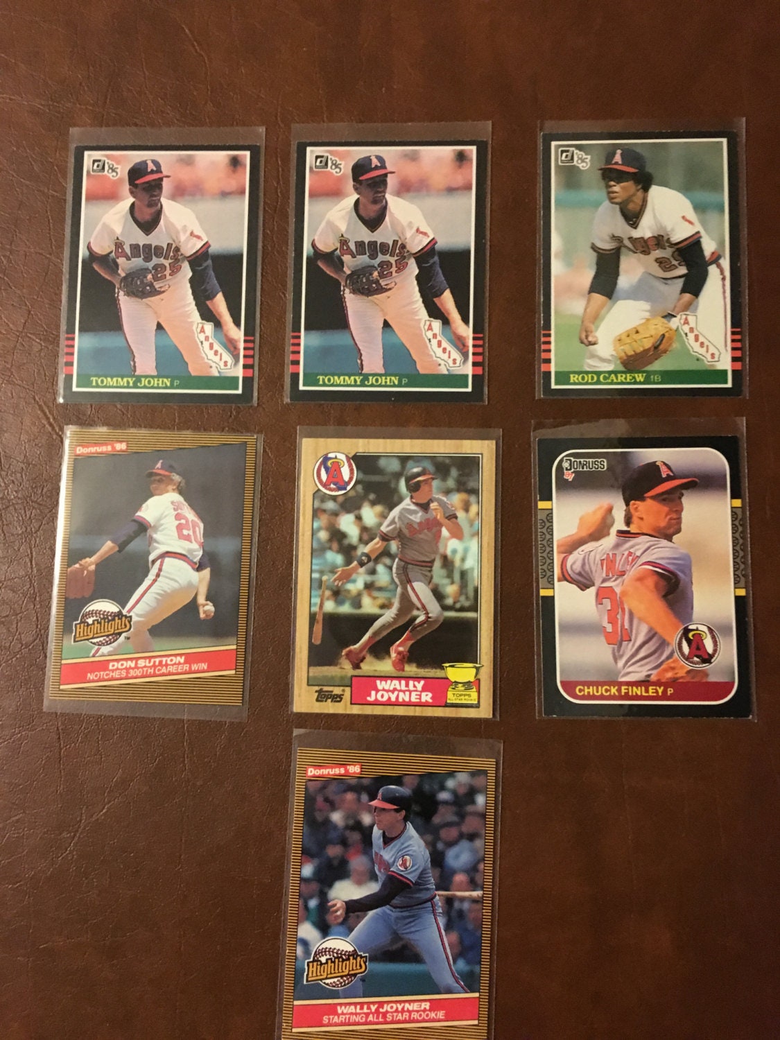 1980's California Angels Baseball Cards 1.00 Each - Etsy