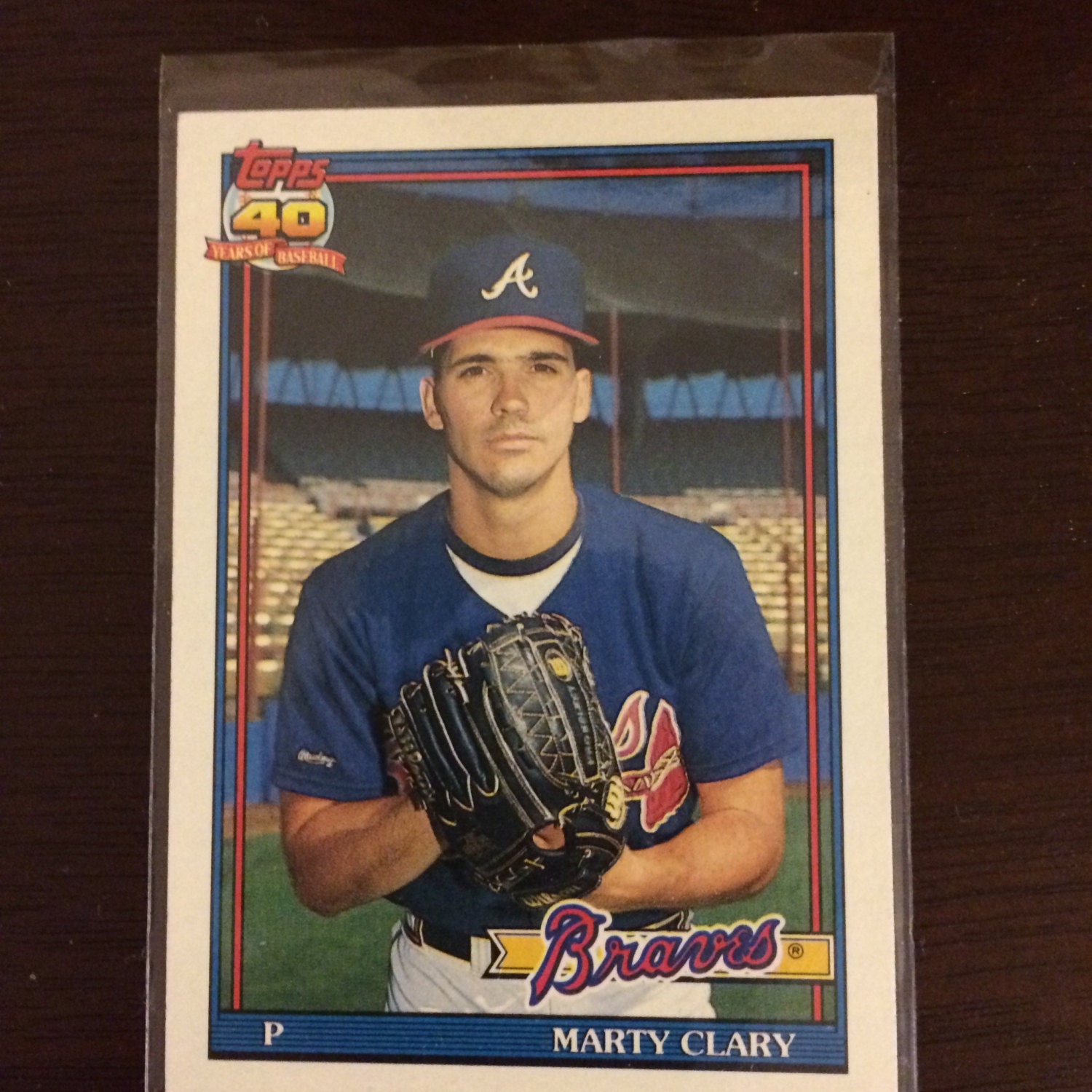 Marty Clary 1991 Atlanta Braves Pitcher 1991 Topps Baseball Card 582 - Etsy