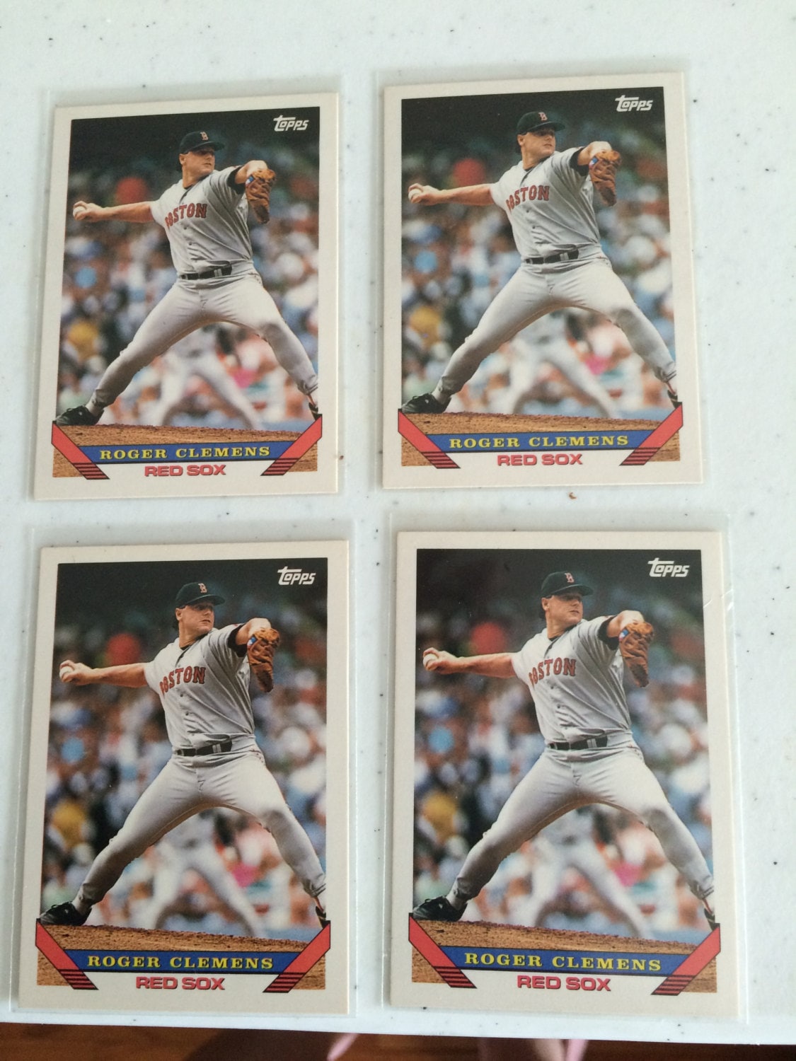 Roger Clemens 1993 Boston Red Sox Pitcher 1993 Topps 4 - Etsy