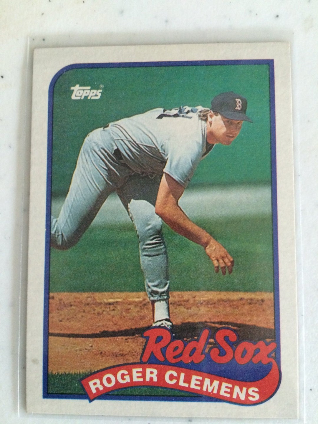 Roger Clemens, 1989 Boston Red Sox Pitcher 1989 Topps 450 Baseball Card ...