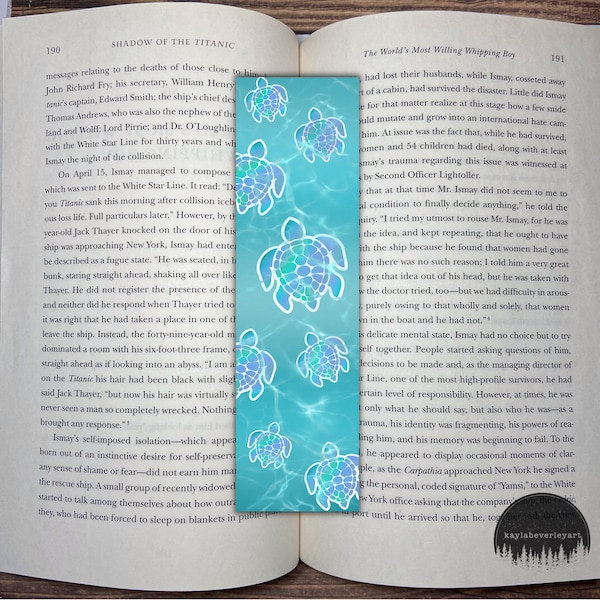 Turtle Bookmark - Etsy