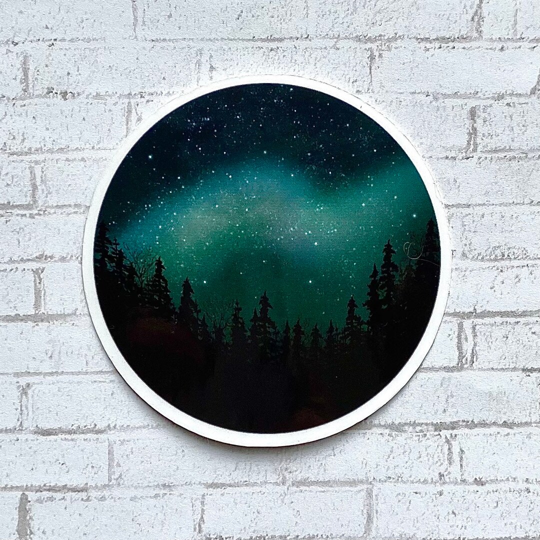 Northern Lights Sticker - Etsy