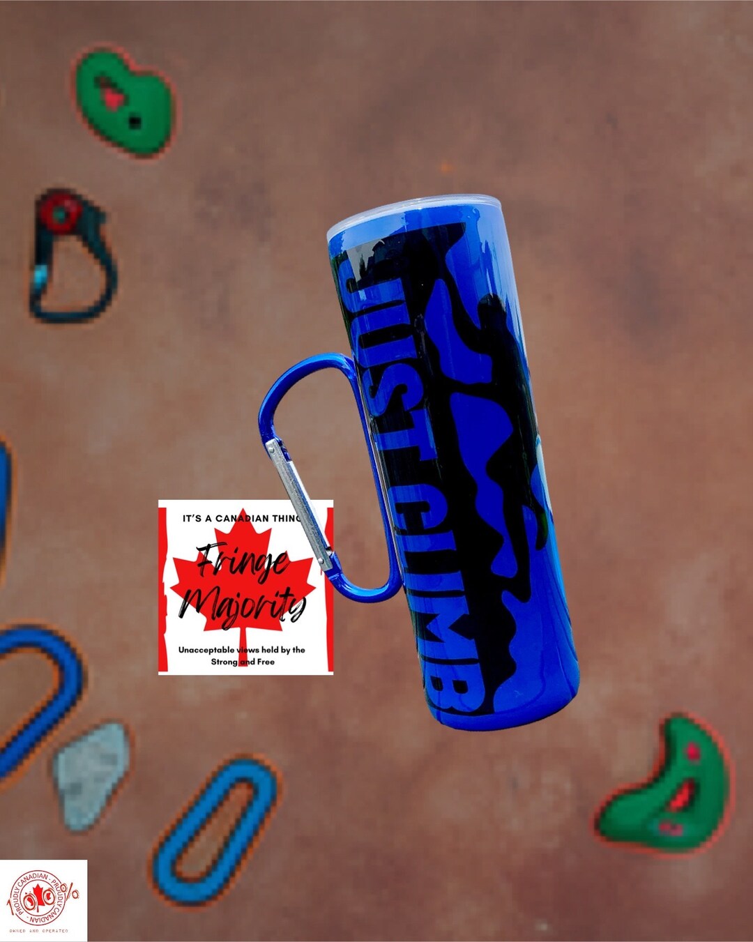 Just Climb 20oz Epoxy Tumbler, Insulated Resin Travel Mug, Rock ...