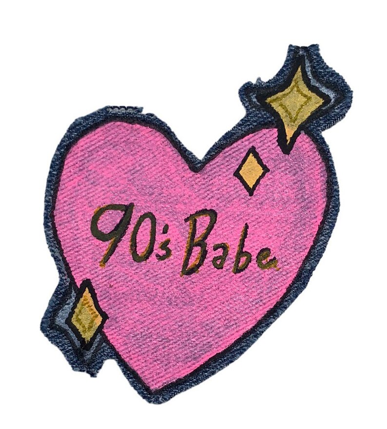 Hand Painted Denim Patches One of a Kind Sew On Specify - Etsy