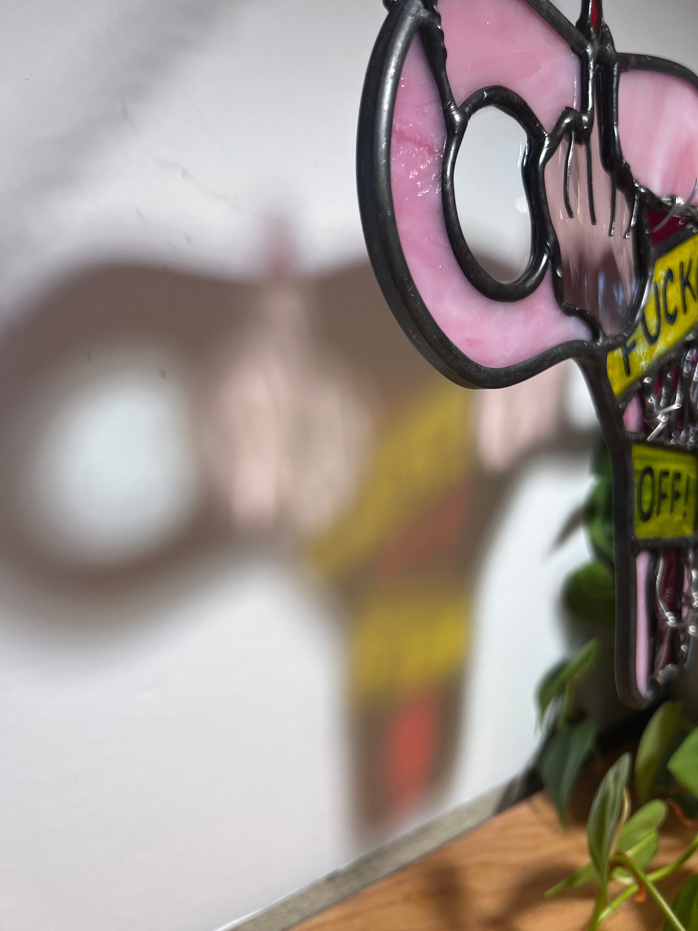 Angry Flip off Uterus Stained Glass - Etsy