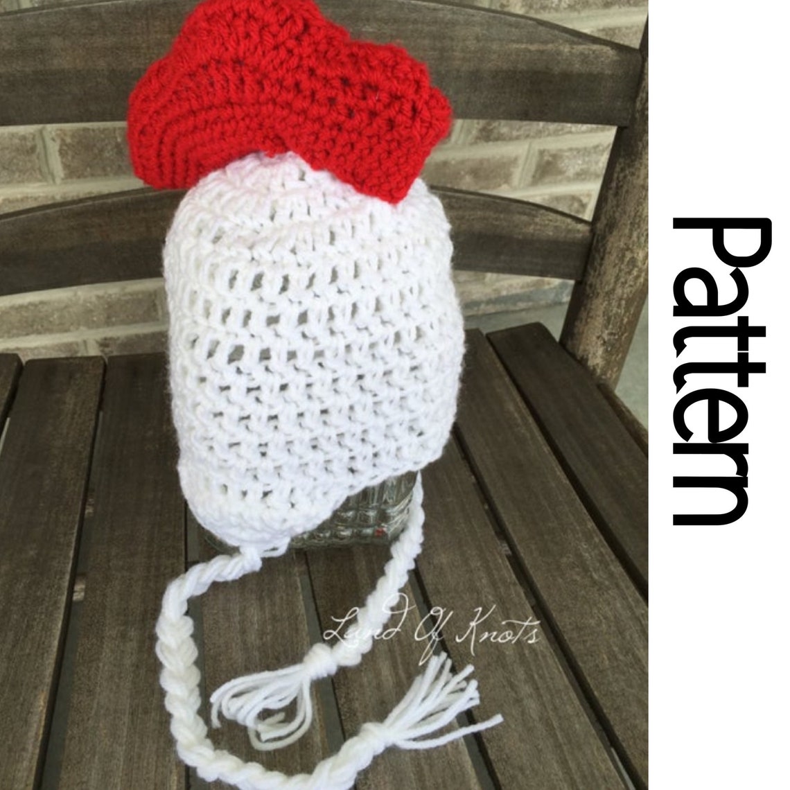 PATTERN Crochet Chicken Hat Crochet Rooster Hat Chicken Hat | Etsy