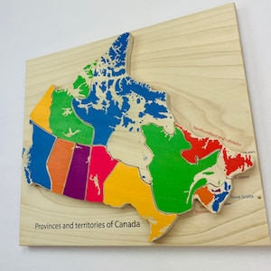 Provinces and Territories of Canada, Canadian Map, Puzzle Map, Map of ...