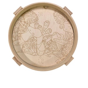 Engraved Insert for Round Table, Drop in Play Table Insert, Circular ...