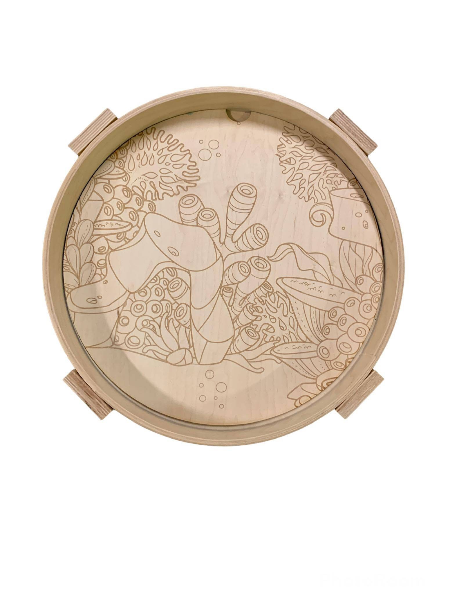 Engraved Insert for Round Table, Drop in Play Table Insert, Circular ...