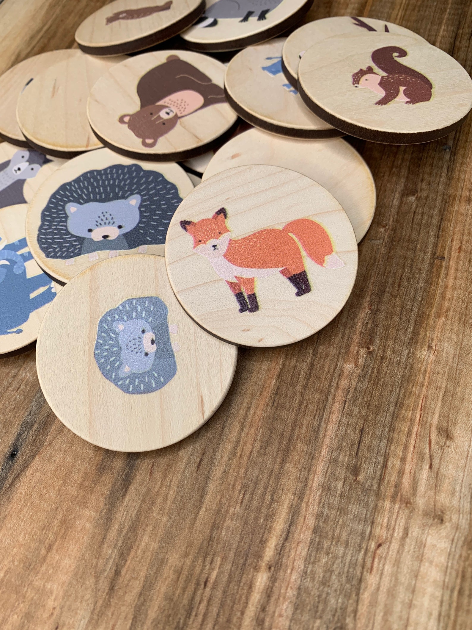 Matching Game Wooden Matching Game Game for Toddlers - Etsy