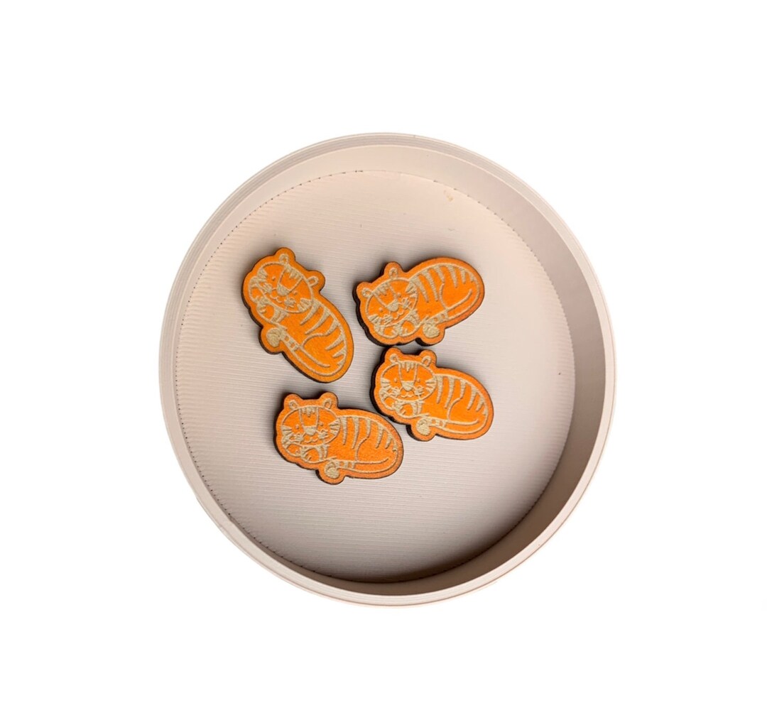 Wooden Jungle Counters for Math, Tiger Lion Hippo Elephant ...