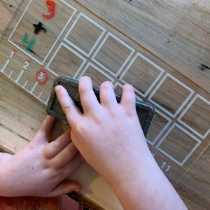 Dry Erase 10 Frame and Ruler Set Manipulatives Included, Acrylic 10 ...