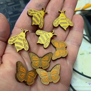 100 Bees or Butterflies or Ladybugs or Spider Counters Loose Parts ...