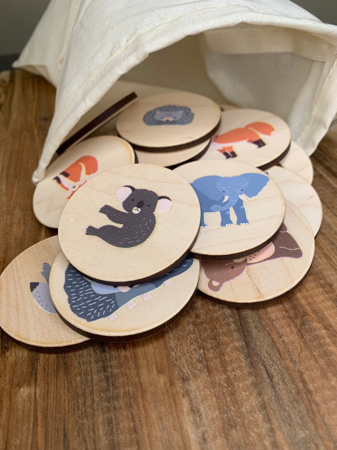 Matching Game Wooden Matching Game Game for Toddlers - Etsy