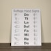 Canvas Solfege Hand Signs Poster, Music Notes, Do Re Mi Fa Sol La Ti Do ...