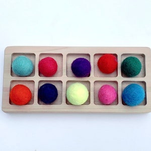 Ten Frame, Math Board, Wooden Ten Frame, Wooden Board, Montessori, 10 ...