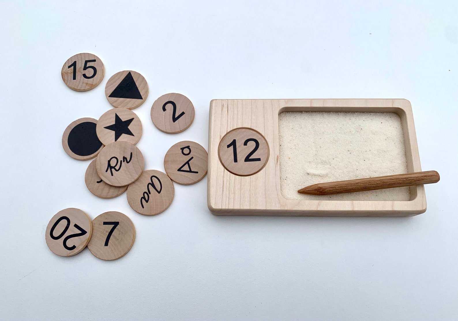 Small Tray Sand Tray Counting Tray Wooden Tray Math Board - Etsy