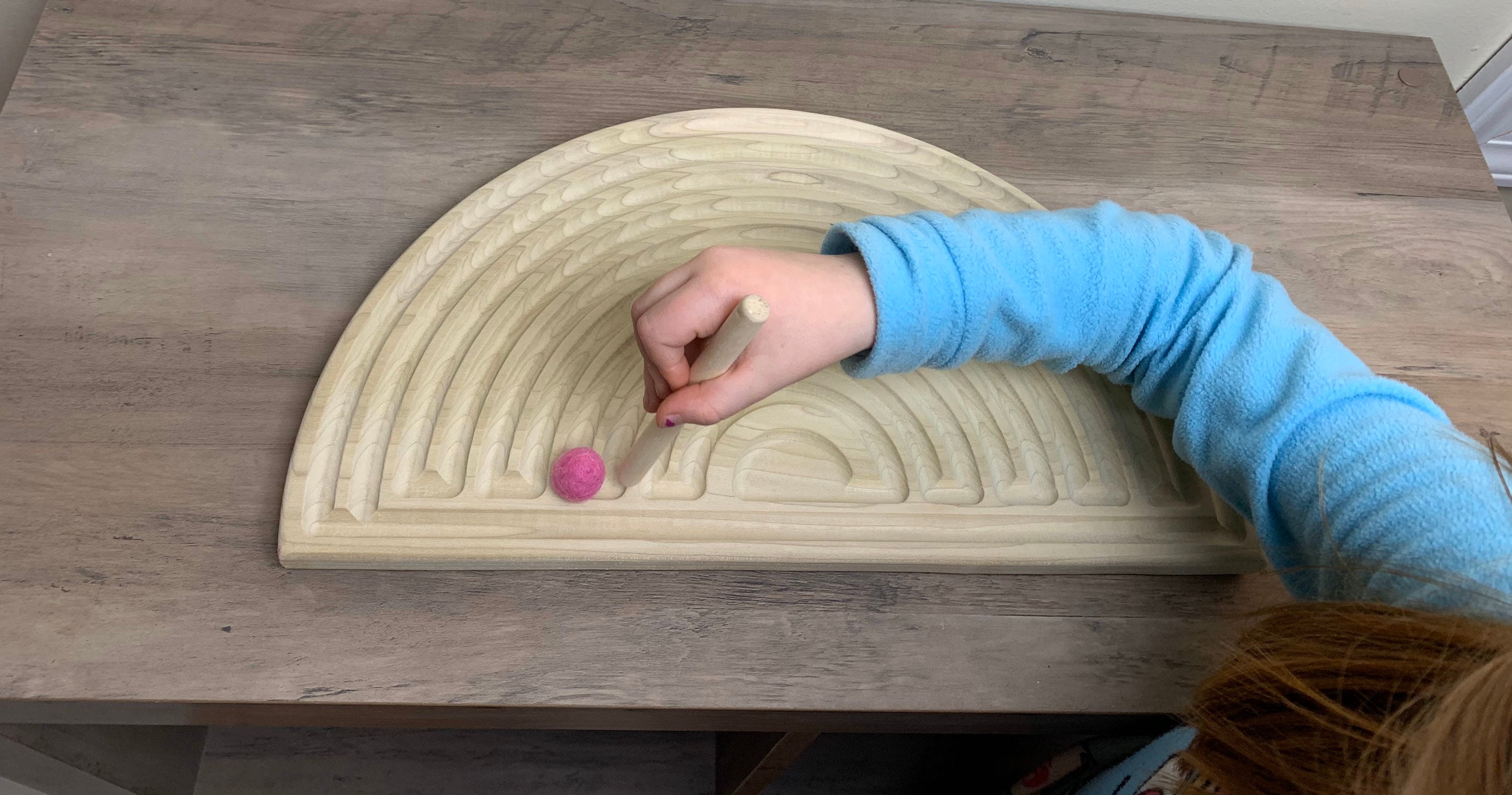 Wooden labyrinth rainbow labyrinth wooden rainbow maze | Etsy