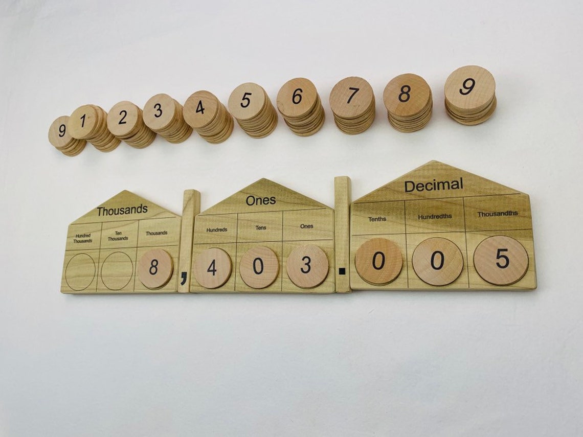 Place Value Street, Place Value, Math Set, Numbers Set, Montessori ...