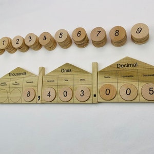 Place Value Street, Place Value, Math Set, Numbers Set, Montessori ...