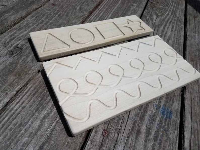 Pattern Tracing Board Prewriting board Montessori toy | Etsy