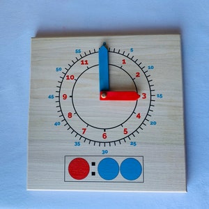 Analog to Digital Clock Learning Kit, Montessori Clock, Telling Time ...