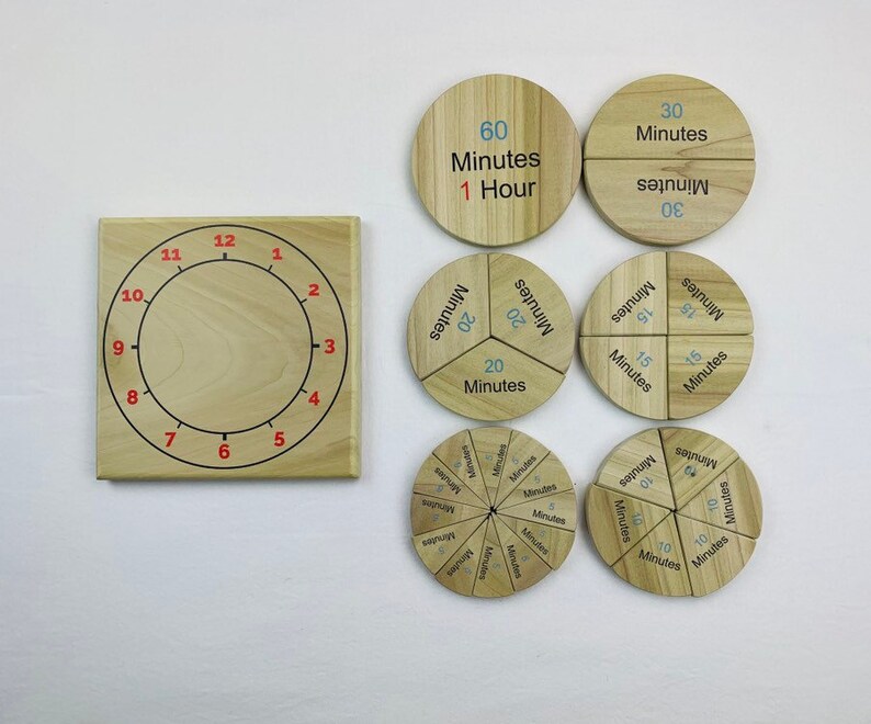 Fractions of Time Time Fractions Learning Time Set Telling - Etsy