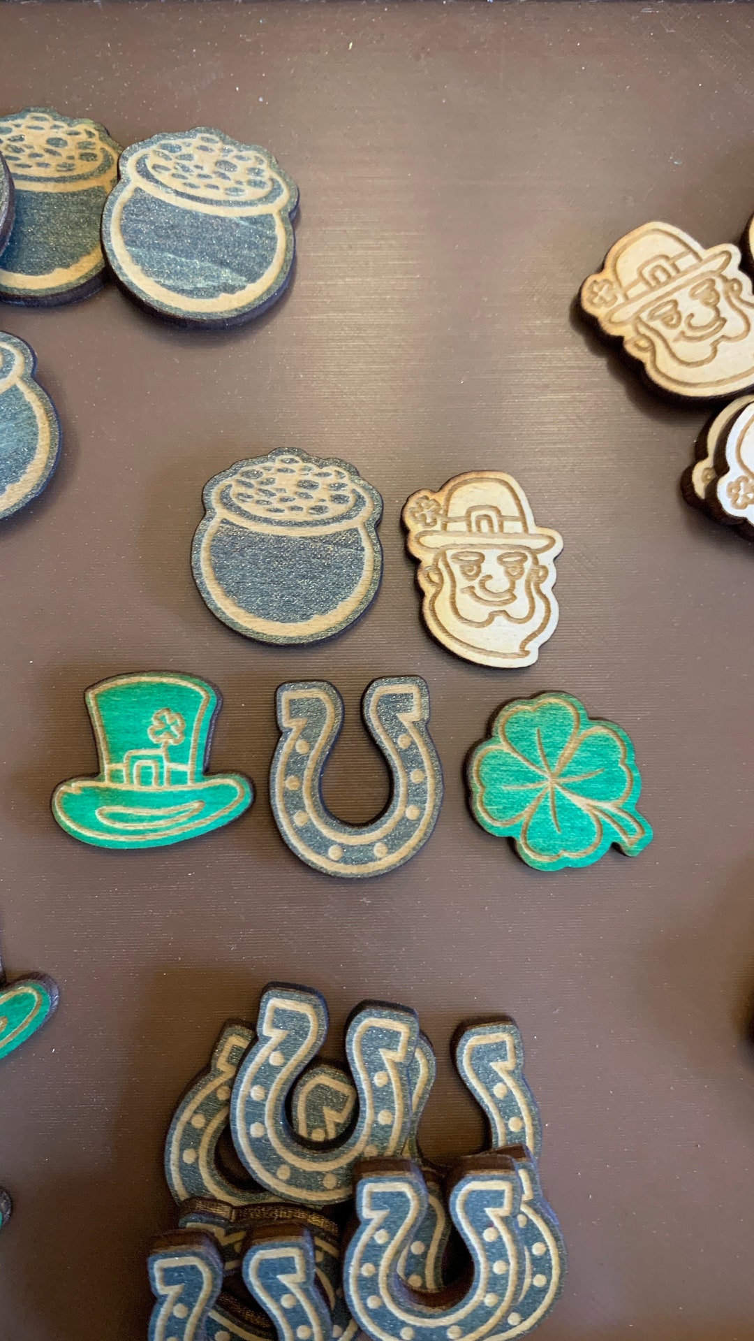 100 St. Patricks Day Counters, Shamrocks, Leprechauns, Hats, Pots of ...
