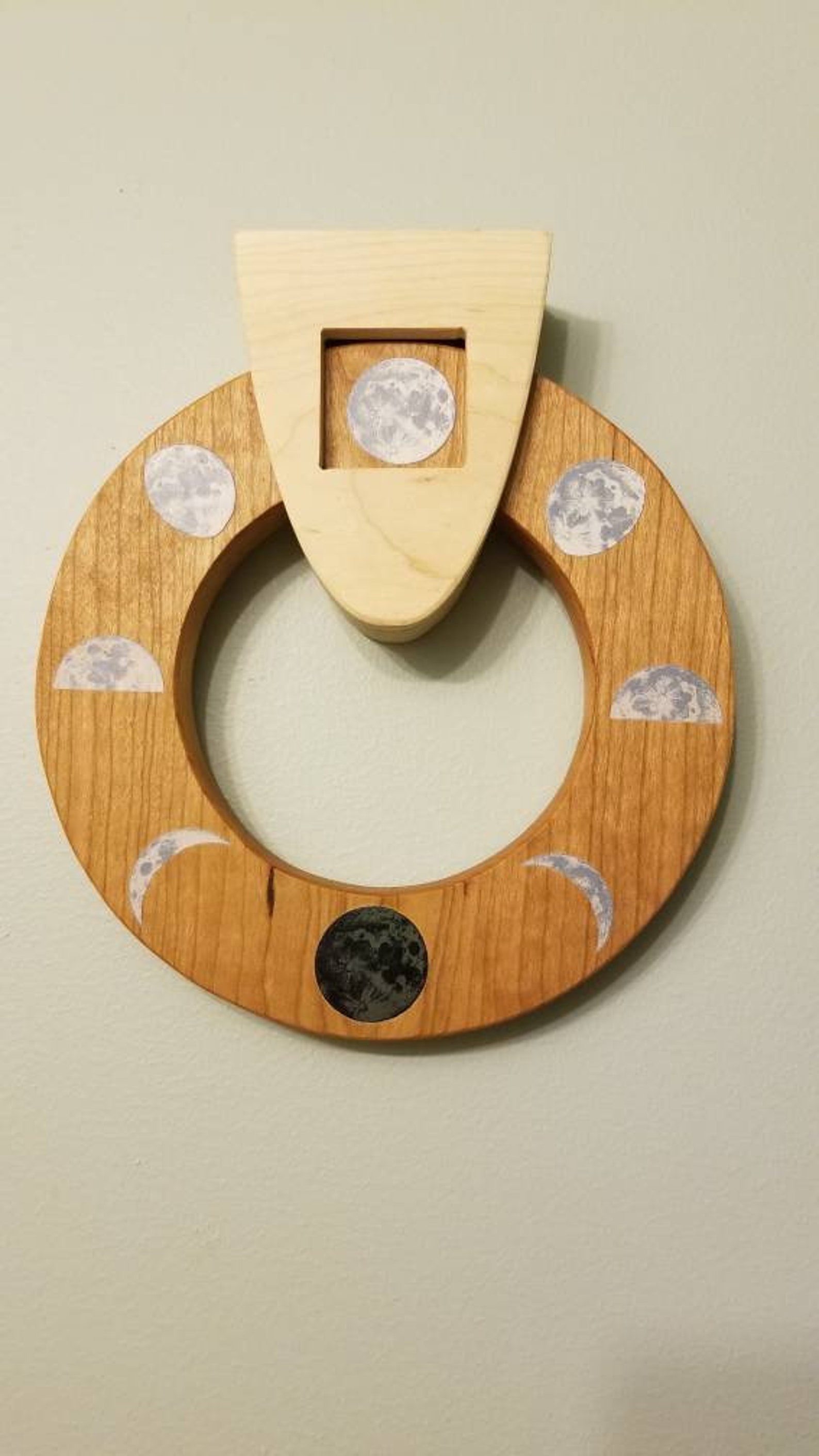 Moon Phase Calendar, Wooden Moon Phase Calendar, Moon Phase, Wooden ...