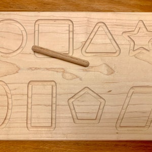 Pattern Tracing Board, Prewriting Board, Montessori Toy, Educational ...