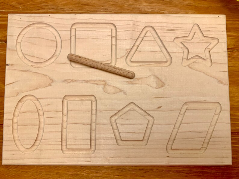 Pattern Tracing Board Prewriting Board Montessori Toy - Etsy