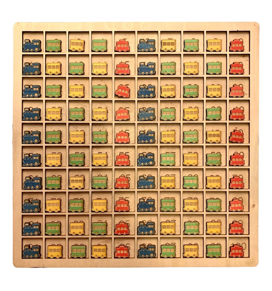 100 Train Counters, Choo Choo Loose Parts Manipulatives, 100 Board ...