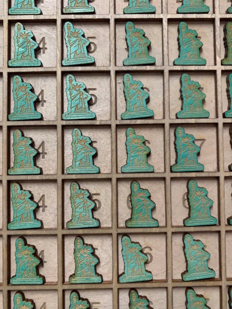 100 World Monument Counters, Taj Mahal, Eifel Tower, Collusseum Loose ...