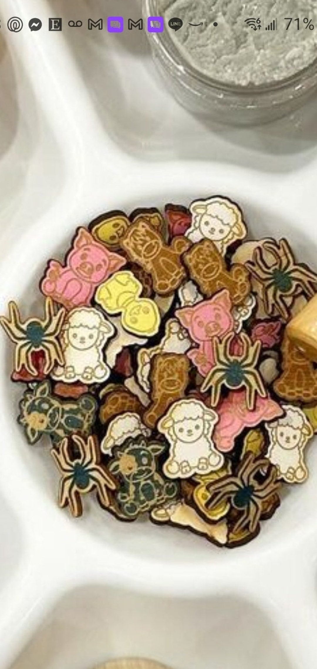 100 Barnyard Animals Wooden Math Counters, Wooden Farm Manipulatives ...