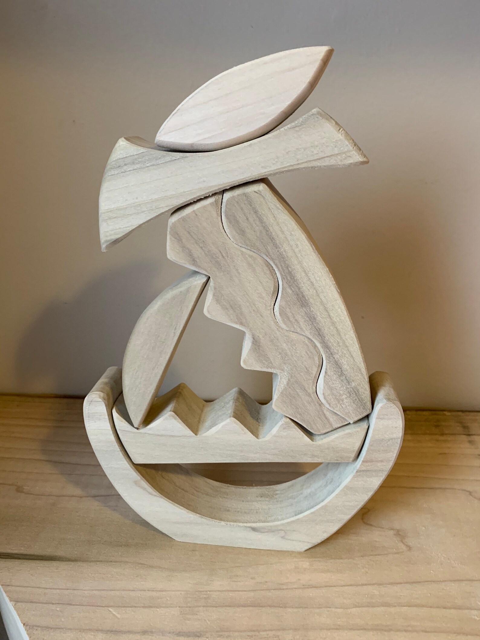 Wooden Stacking Egg Wooden Egg Egg Stacking Toy Easter Toy - Etsy