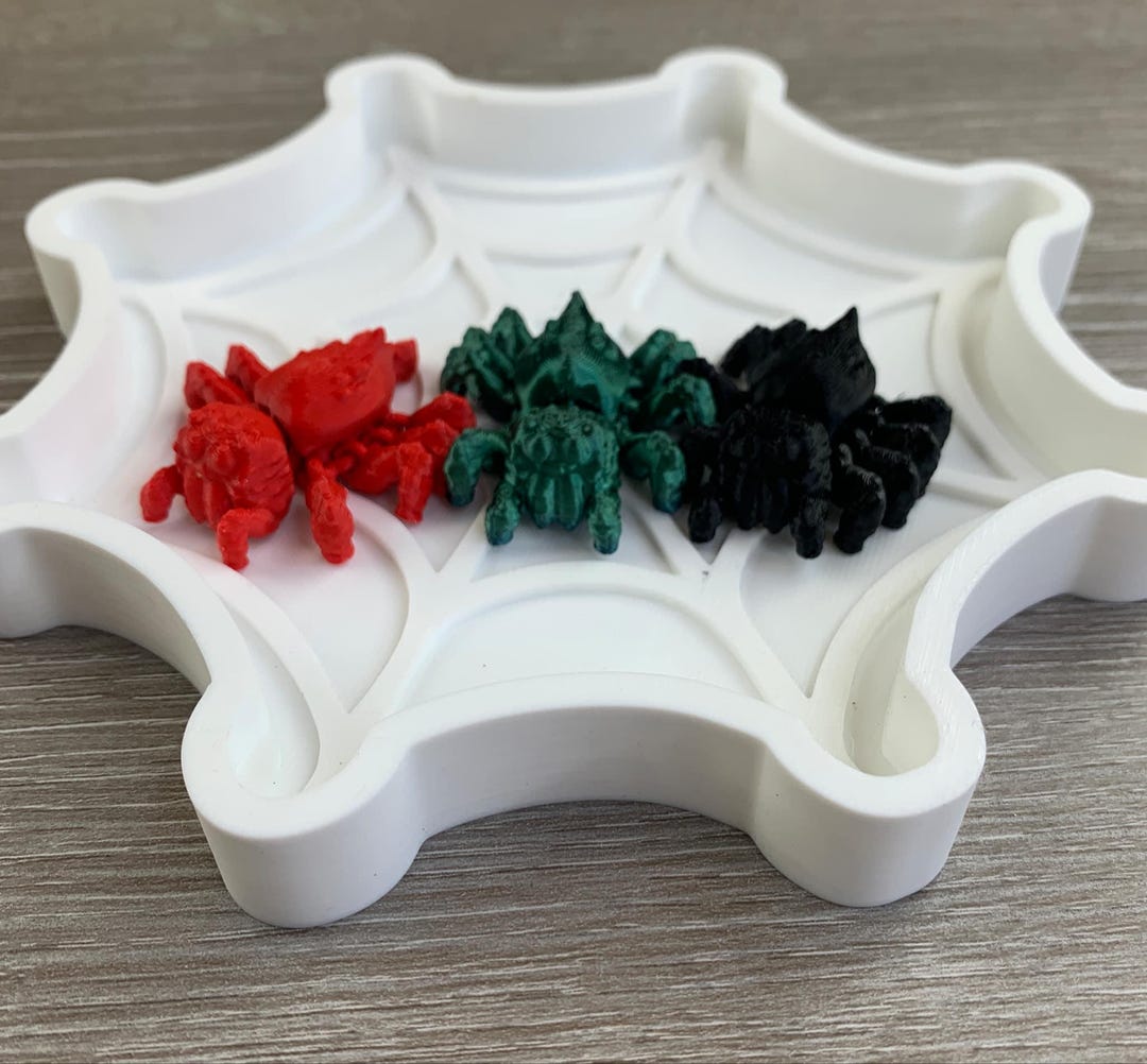 Halloween Spider Web Sensory Tray With Creepy Spiders Sensory Tray Set ...